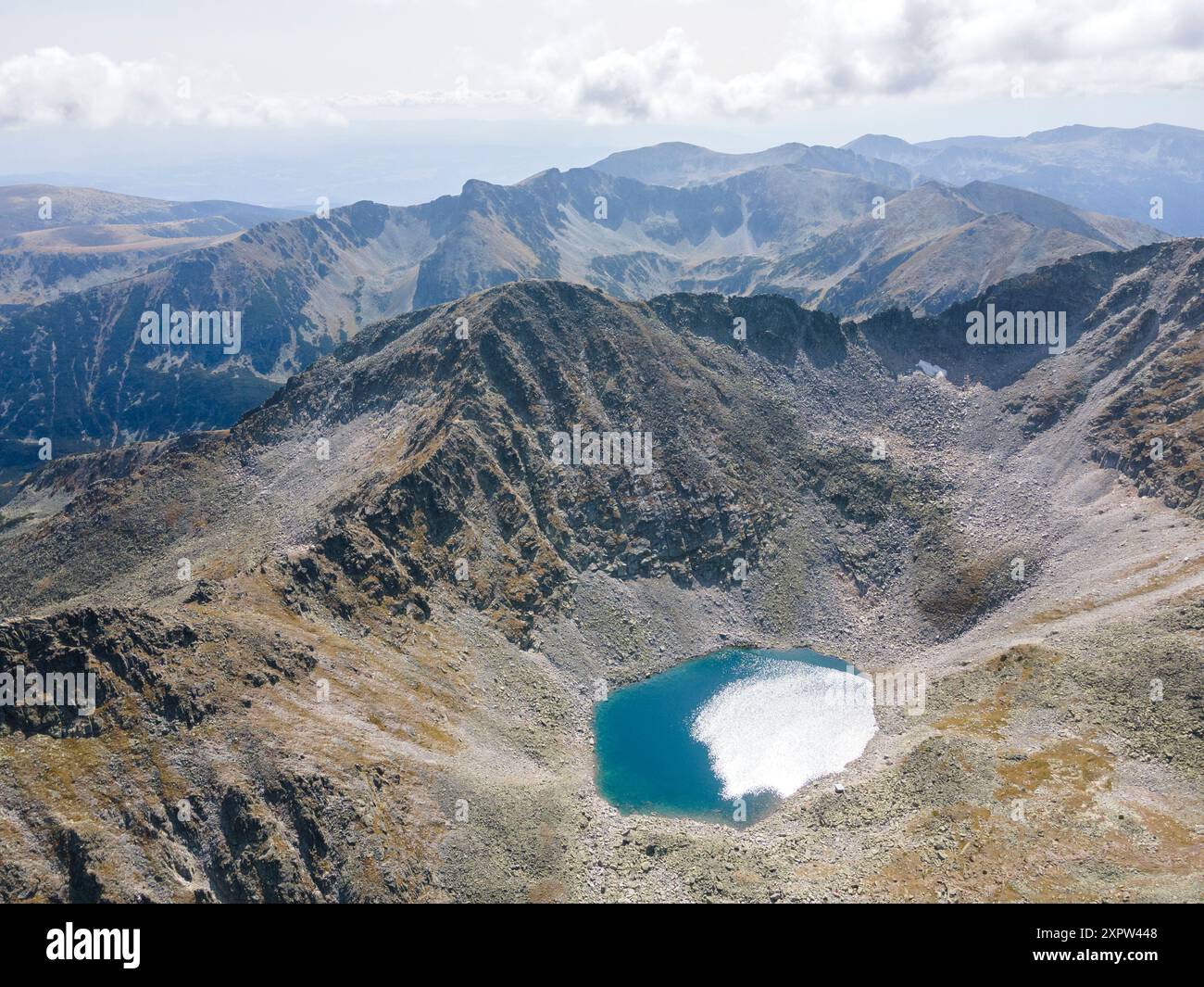 Aerial view of Rila mountain near Musala peak, Bulgaria Stock Photo - Alamy