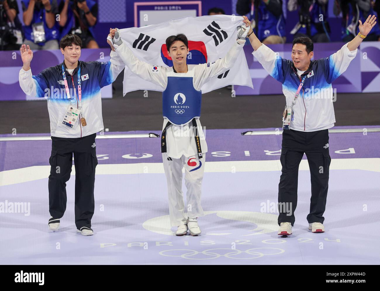 08th Aug, 2024. S. Korea wins gold medal in men's -58-kilogram ...