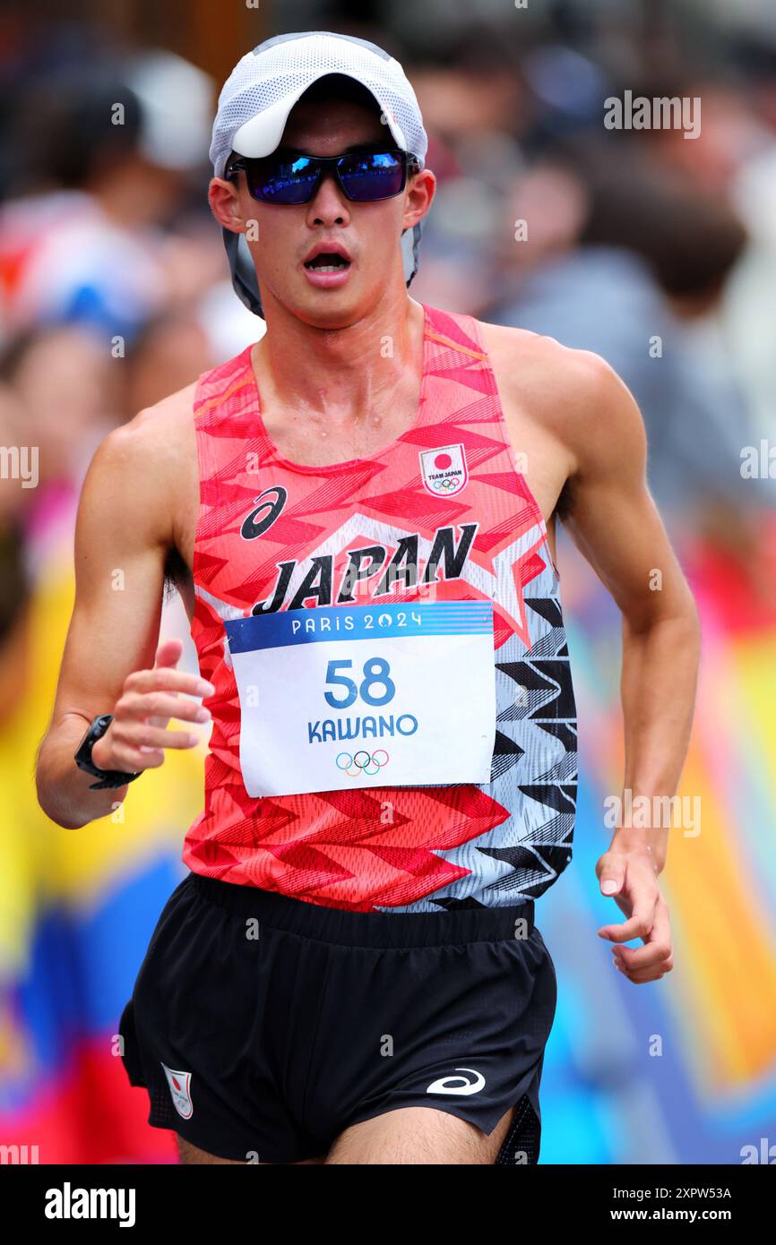 Paris, France. 7th Aug, 2024. Masatora Kawano (JPN) Race Walk : Mixed ...