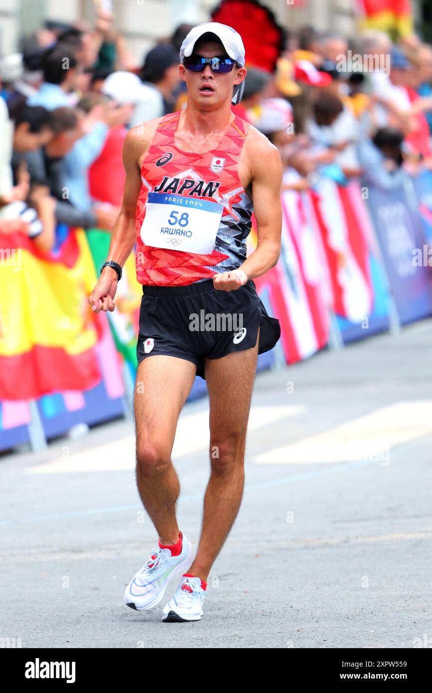 Paris, France. 7th Aug, 2024. Masatora Kawano (JPN) Race Walk : Mixed ...