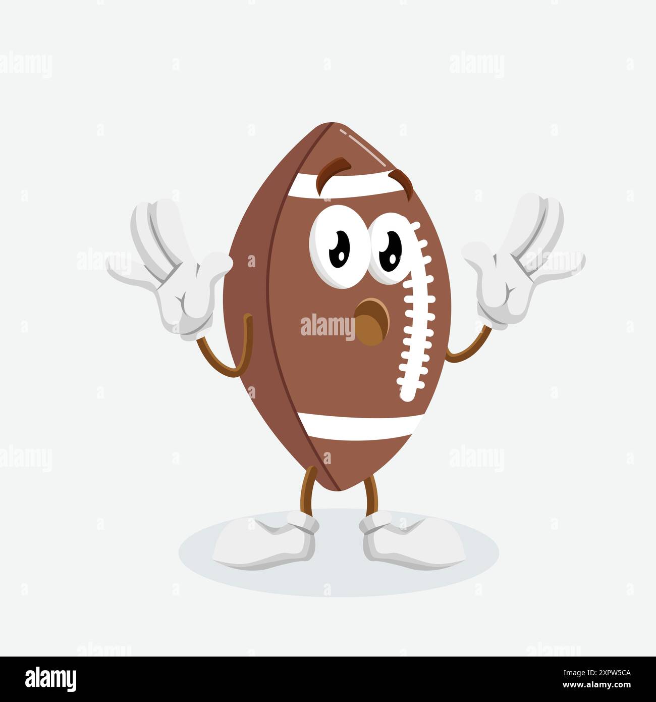 football logo mascot. creative cartoon vector illustration Stock Vector ...
