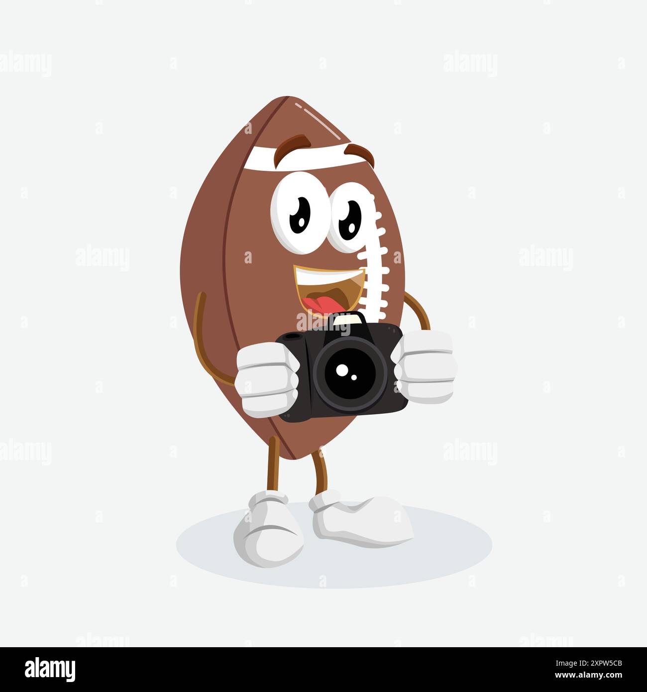 football logo mascot. creative cartoon vector illustration Stock Vector ...