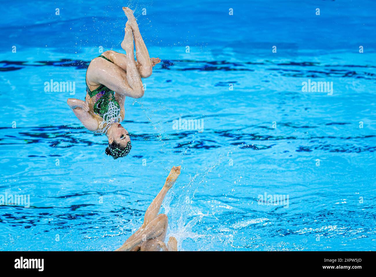 Paris, France. 07th Aug, 2024. Olympic Games, acrobatic routine in ...
