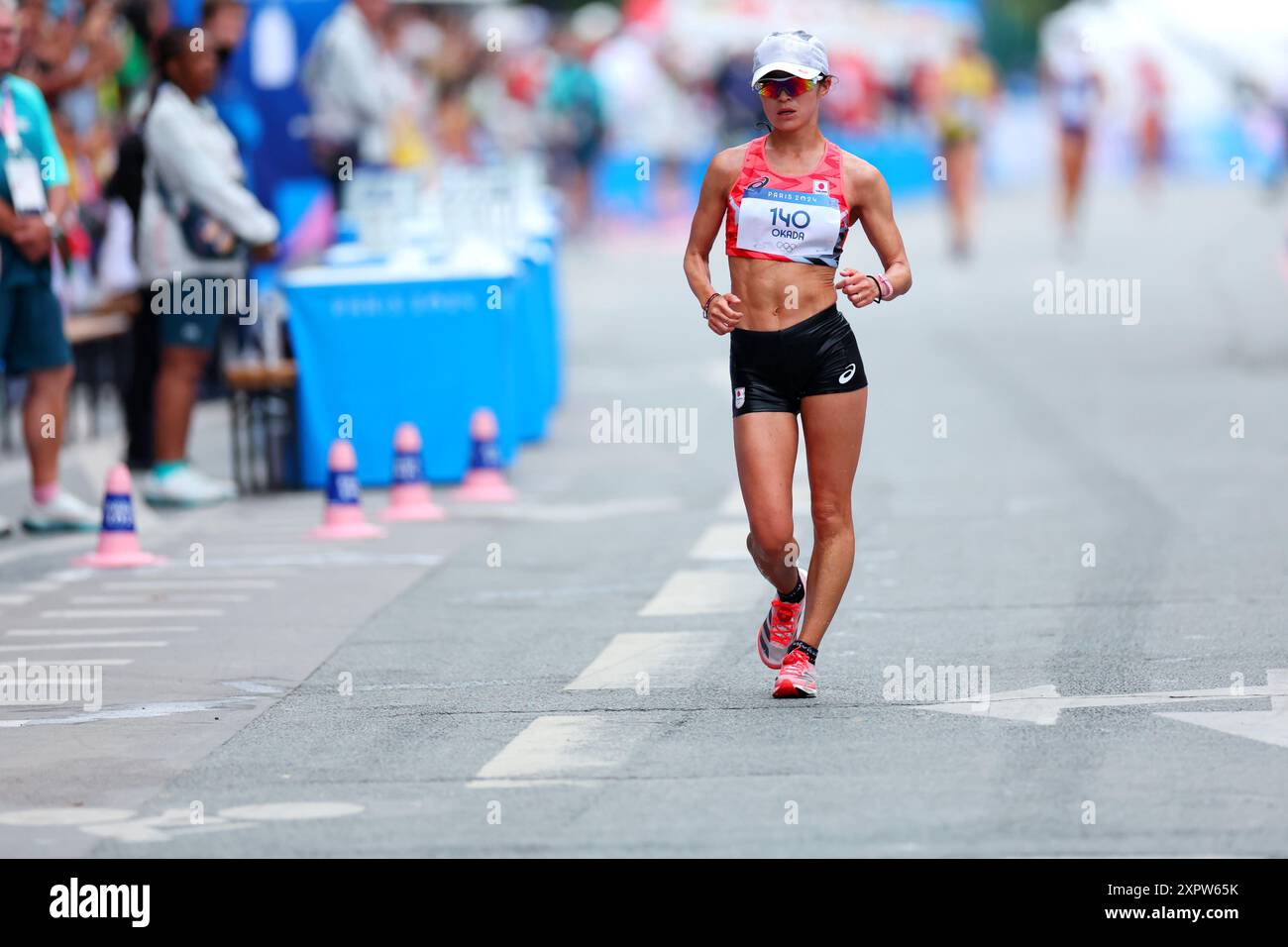 Paris, France. 7th Aug, 2024. Kumiko Okada (JPN) Race Walk : Mixed Walk ...