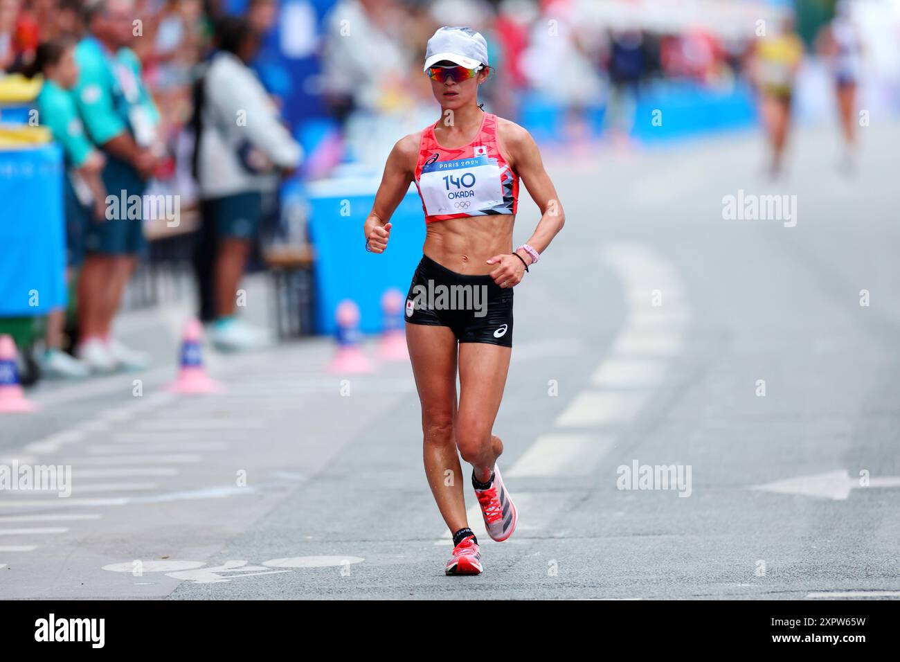 Paris, France. 7th Aug, 2024. Kumiko Okada (JPN) Race Walk : Mixed Walk ...