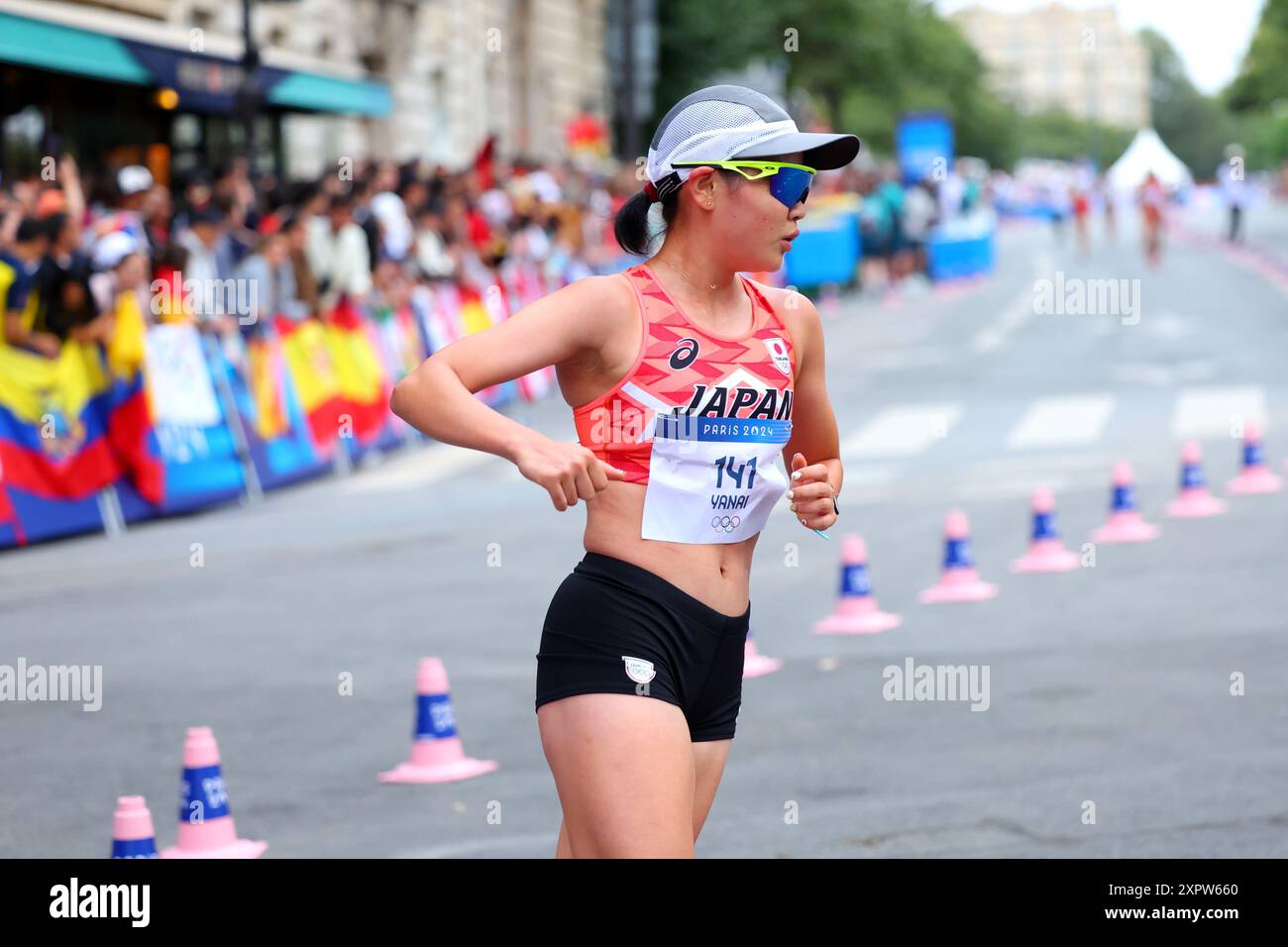 Paris, France. 7th Aug, 2024. Ayane Yanai (JPN) Race Walk : Mixed Walk ...