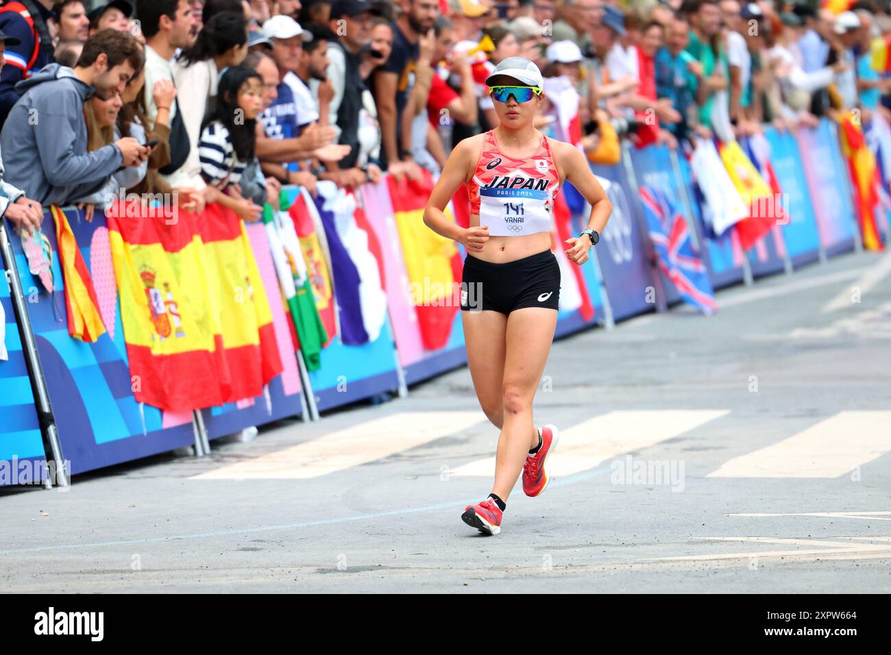 Paris, France. 7th Aug, 2024. Ayane Yanai (JPN) Race Walk : Mixed Walk ...