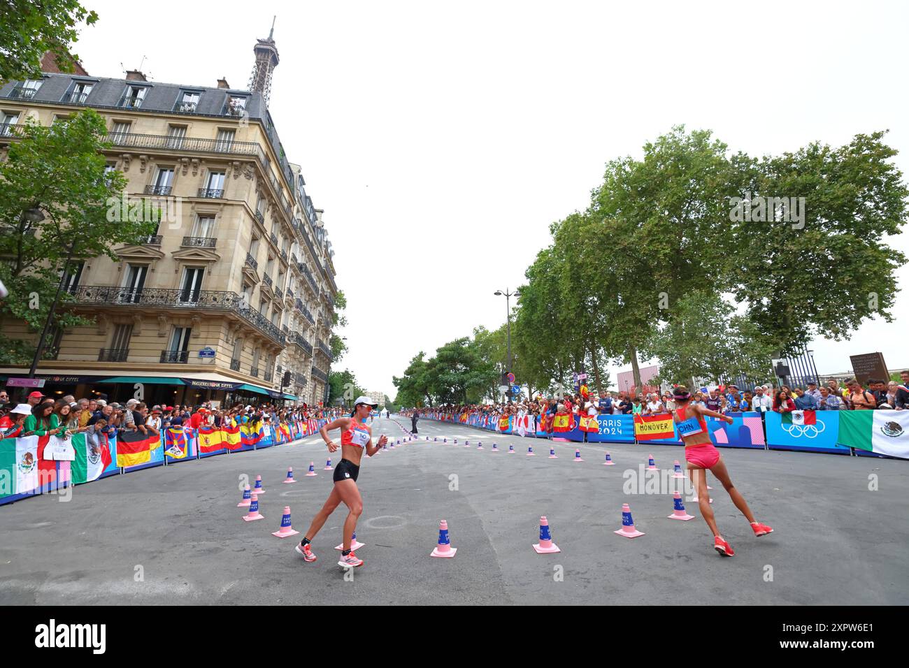 Paris, France. 7th Aug, 2024. Kumiko Okada (JPN) Race Walk : Mixed Walk ...