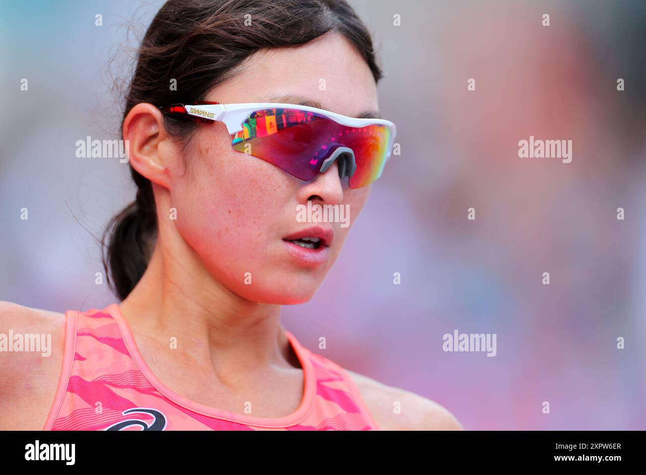 Paris, France. 7th Aug, 2024. Kumiko Okada (JPN) Race Walk : Mixed Walk ...