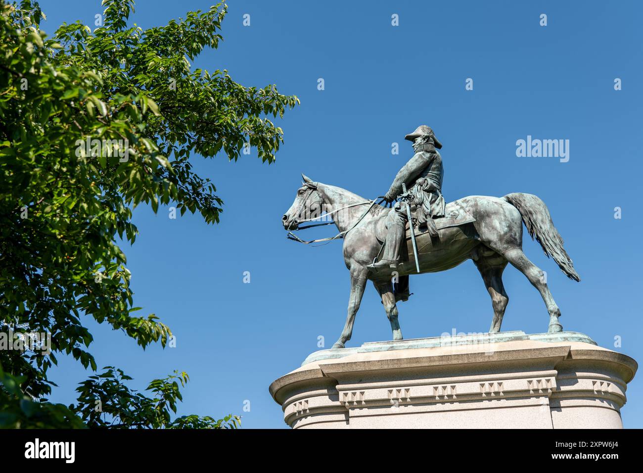 WASHINGTON DC — The equestrian statue of General Winfield Scott stands ...