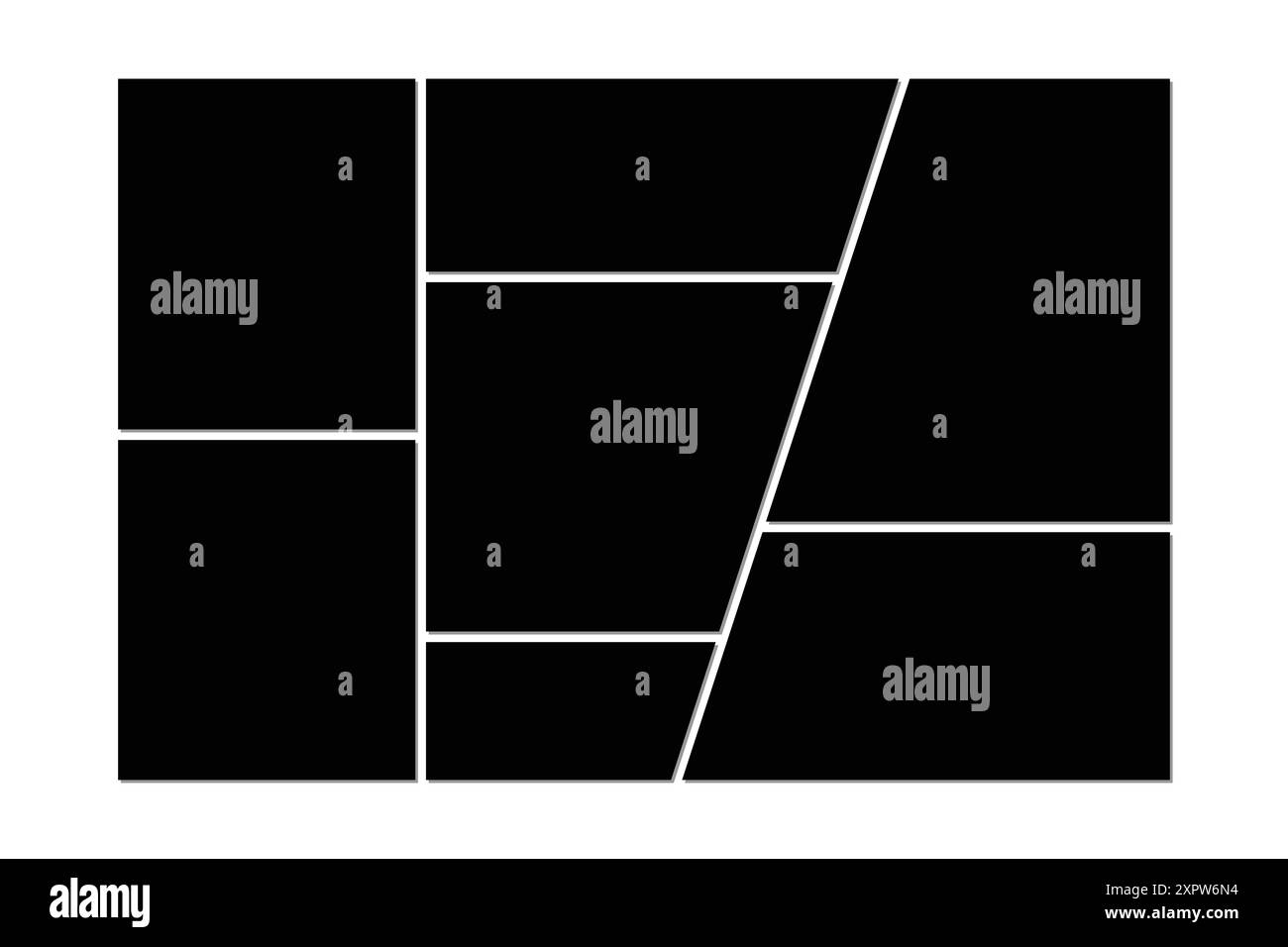 Photo collage banner template Cut Out Stock Images & Pictures - Alamy