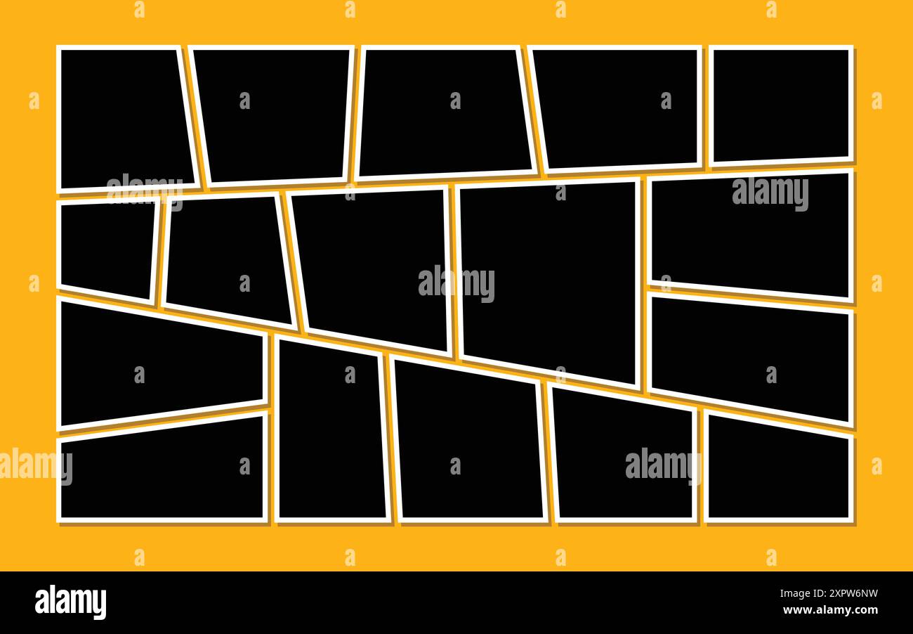 Torn photo collage Stock Vector Images - Alamy