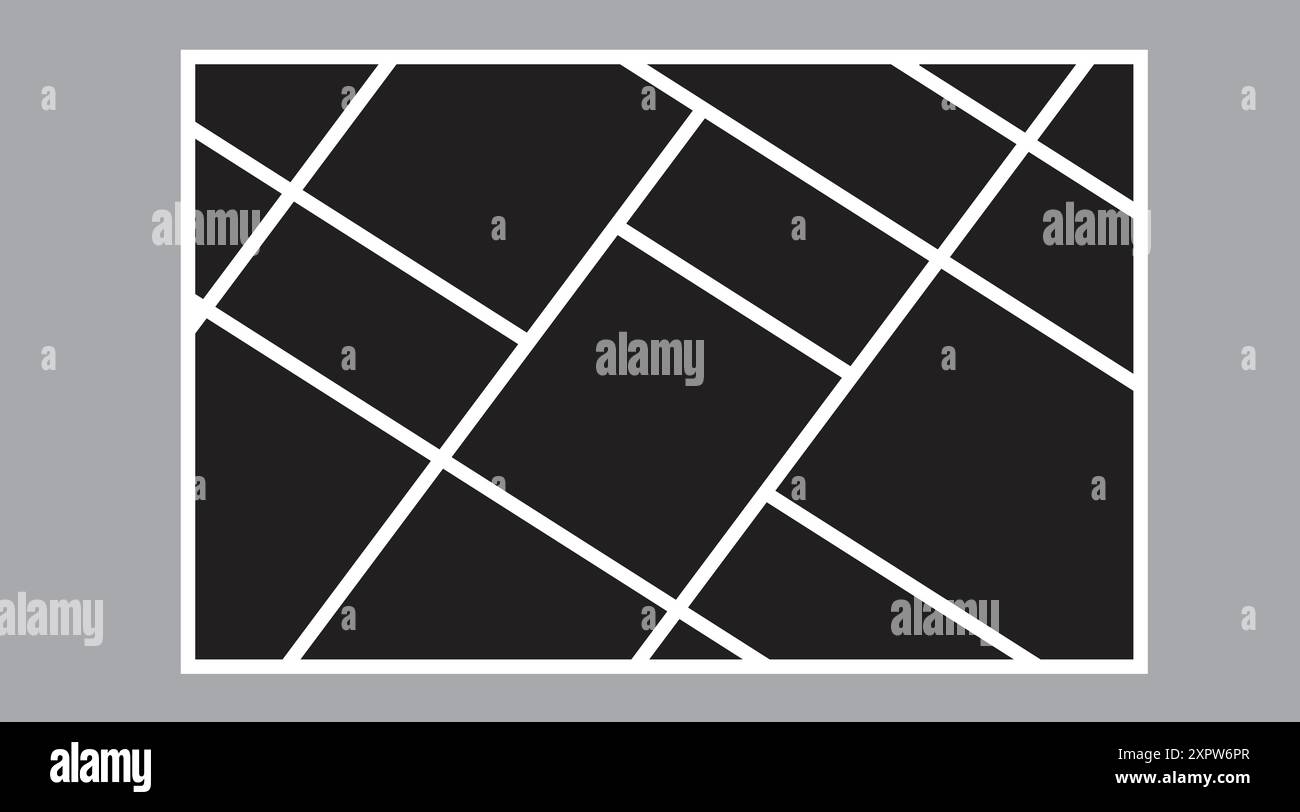 collage photo frames flat design Stock Vector Image & Art - Alamy