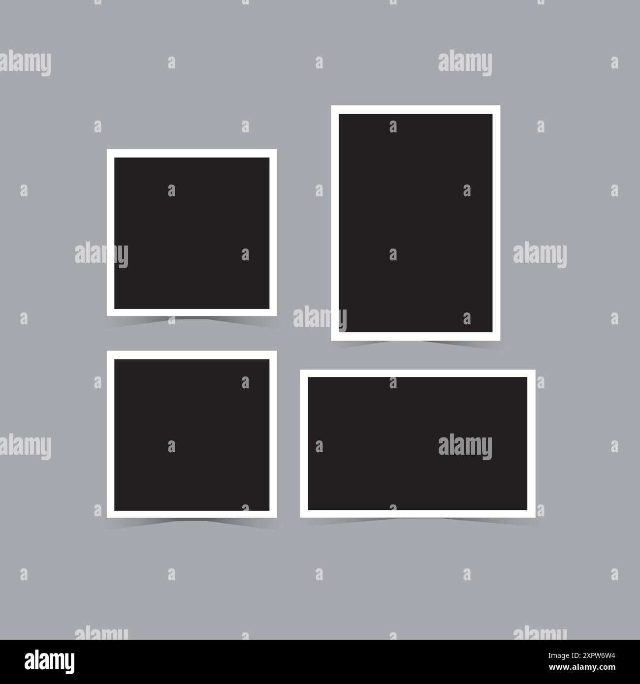 collage photo frames flat design Stock Vector Image & Art - Alamy