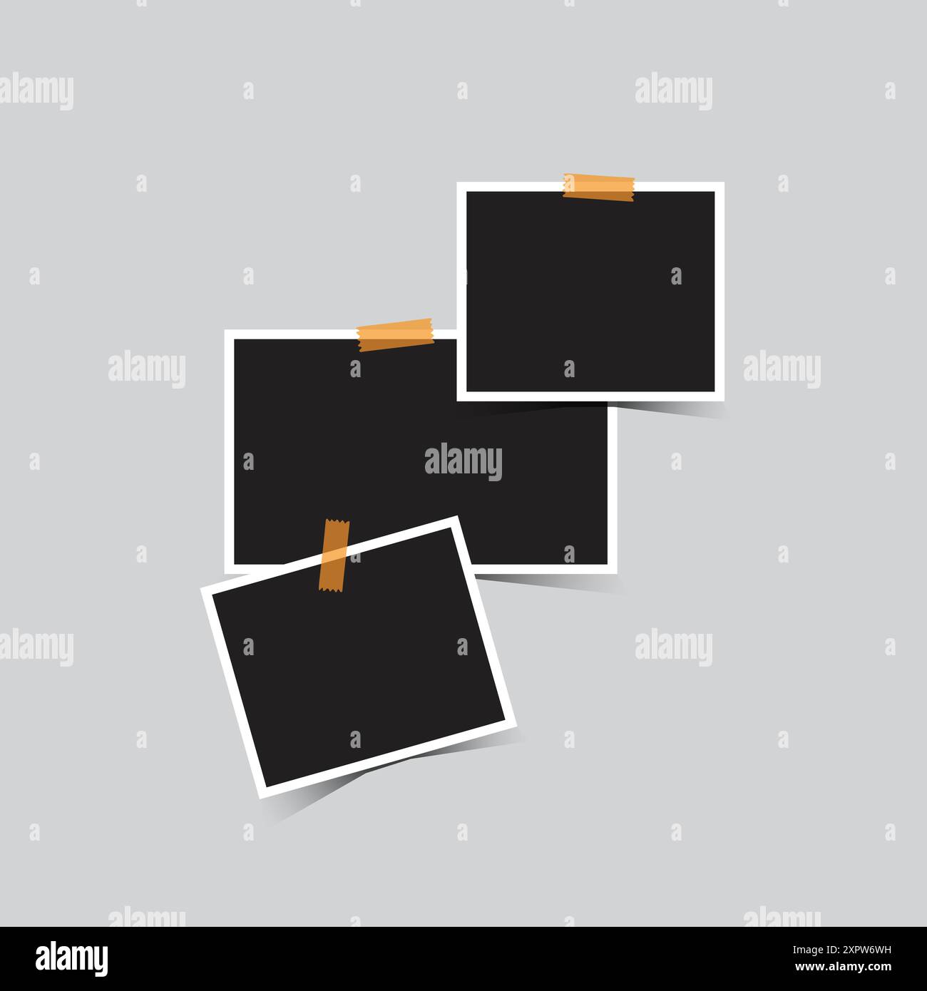 collage photo frames flat design Stock Vector Image & Art - Alamy