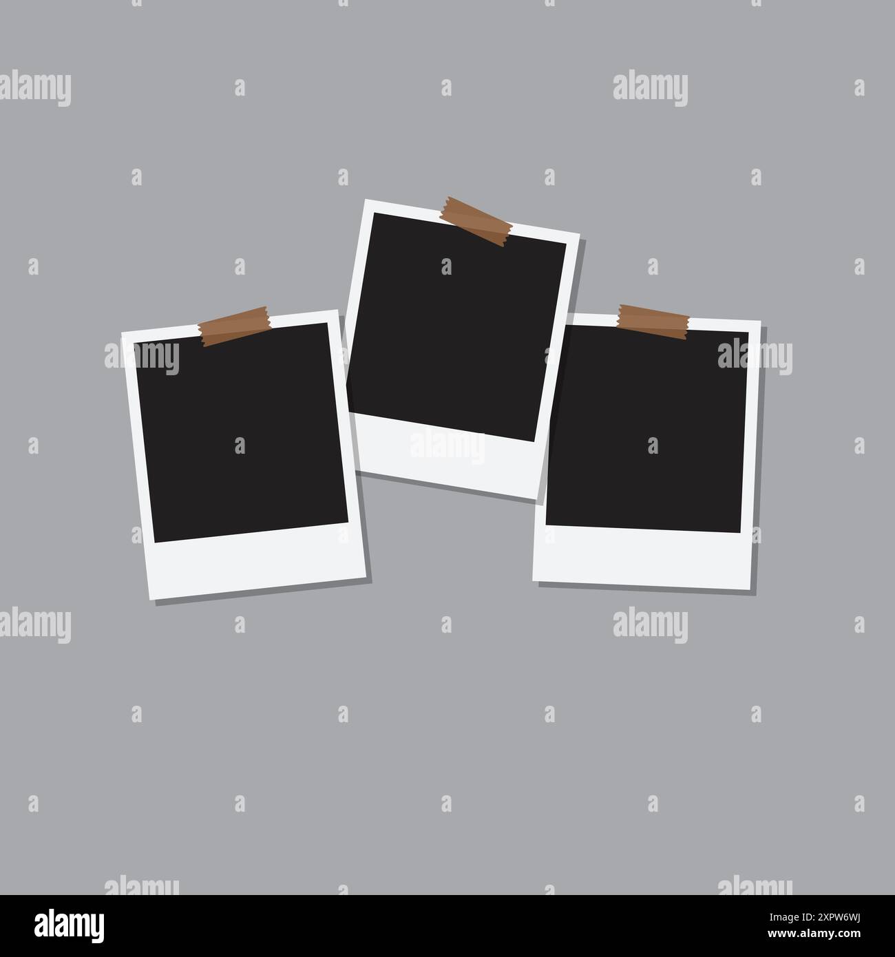 collage photo frames flat design Stock Vector Image & Art - Alamy