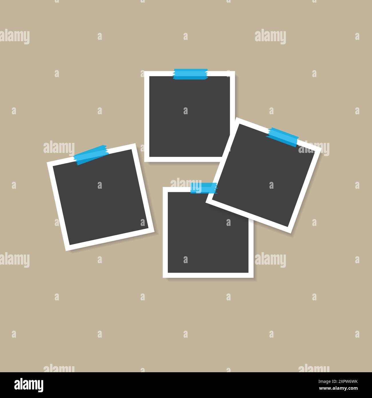 collage photo frames flat design Stock Vector Image & Art - Alamy