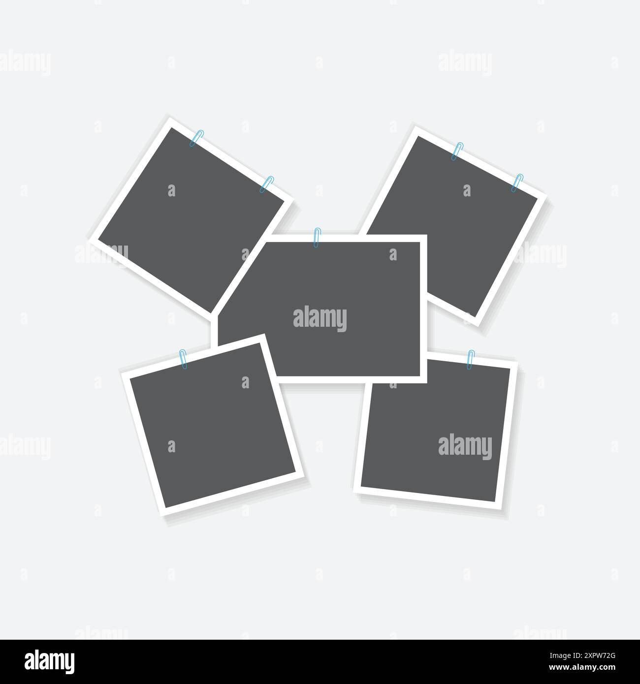 collage photo frames flat design Stock Vector Image & Art - Alamy