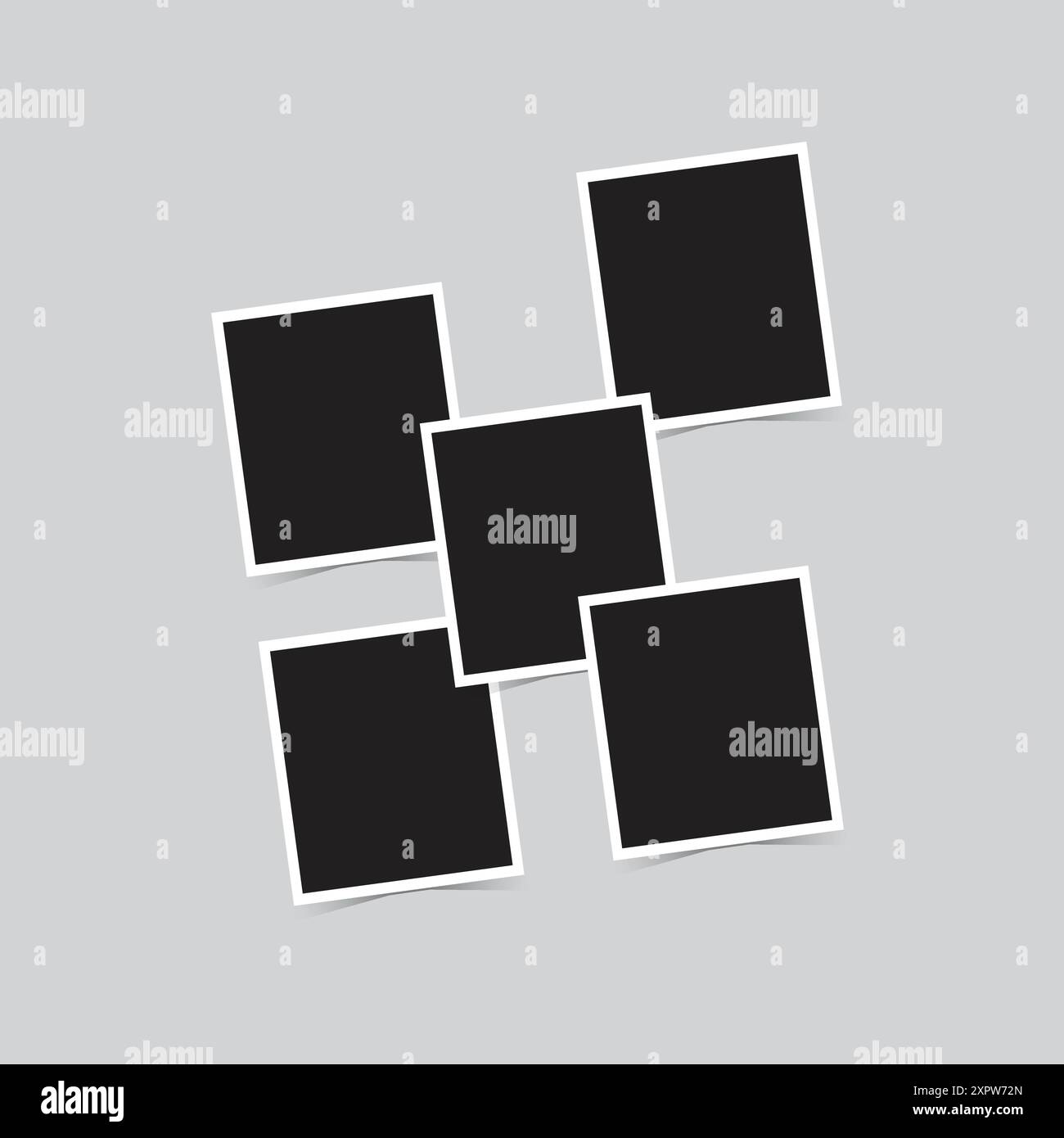 collage photo frames flat design Stock Vector Image & Art - Alamy