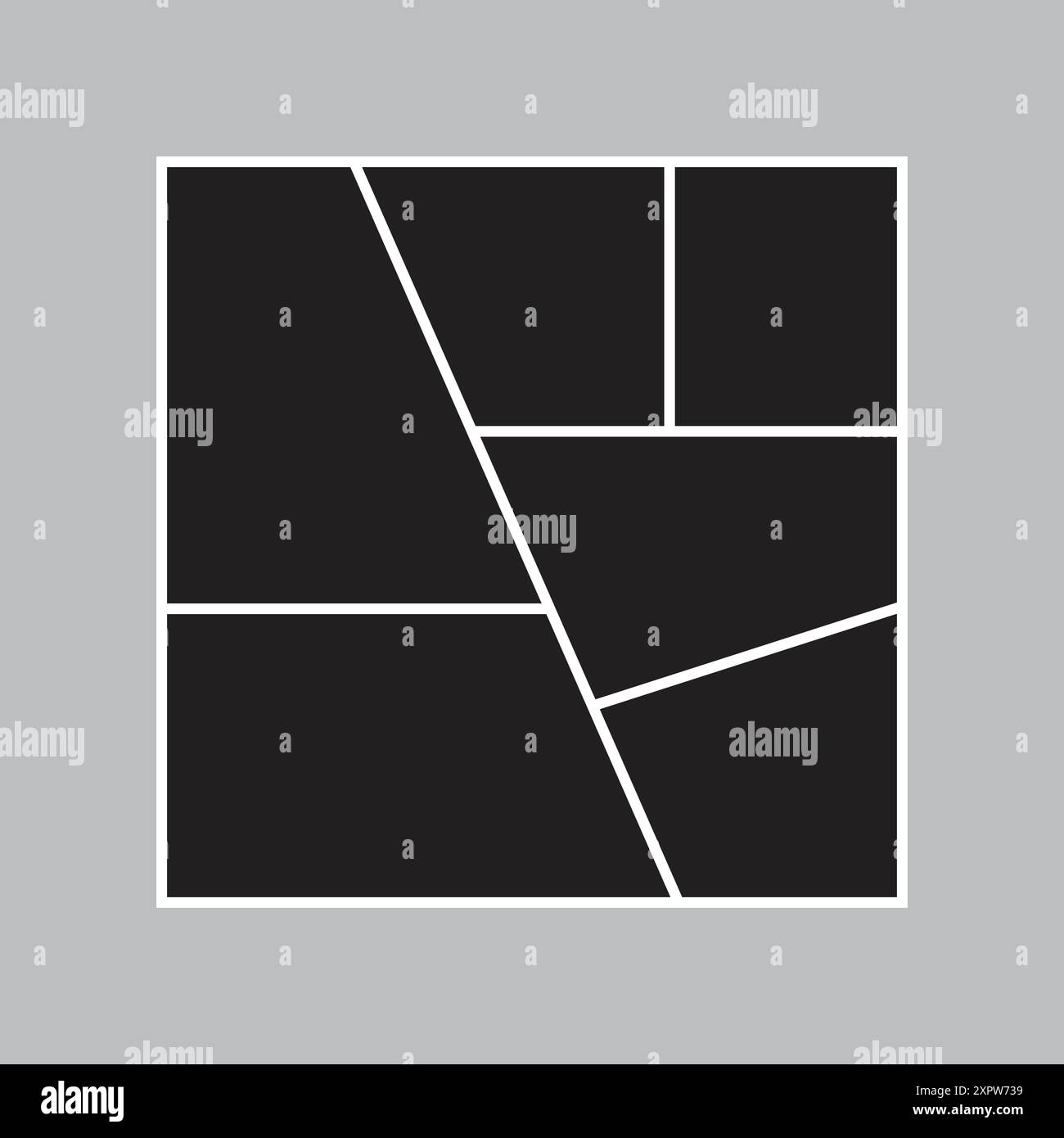 collage photo frames flat design Stock Vector Image & Art - Alamy
