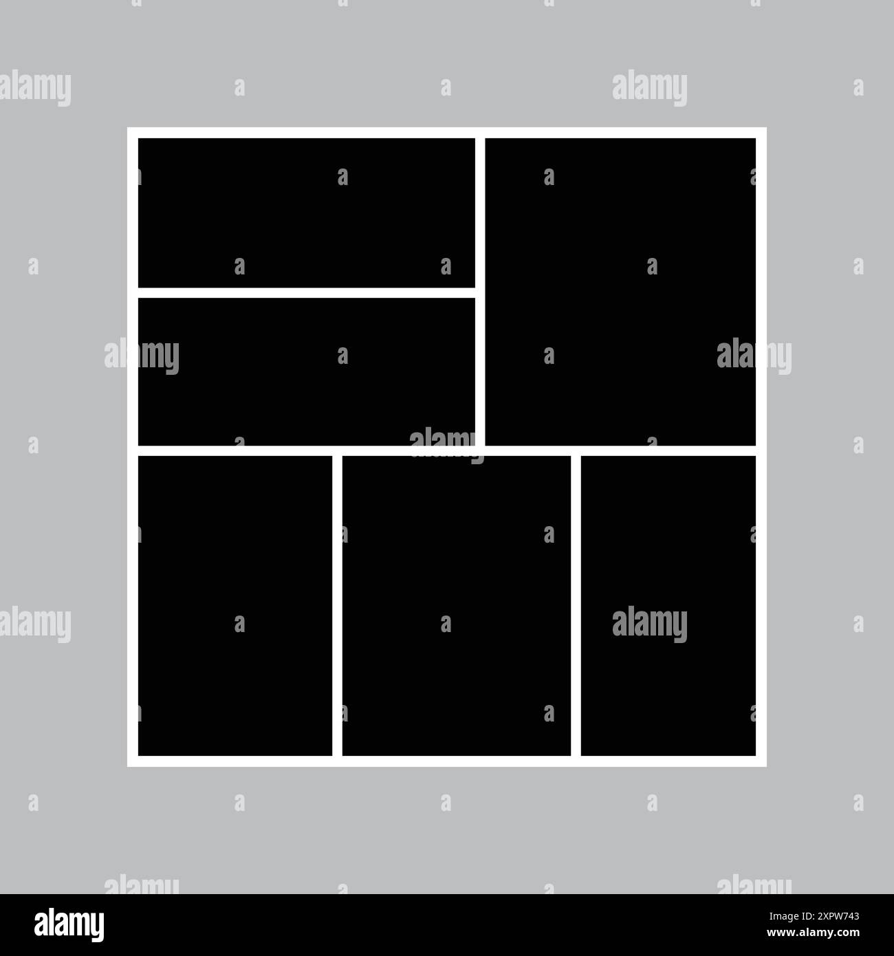 collage photo frames flat design Stock Vector Image & Art - Alamy