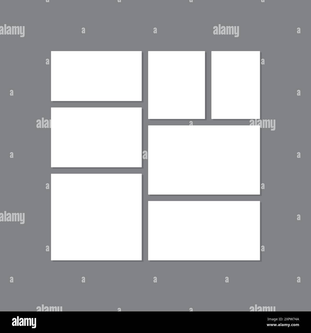 collage photo frames flat design Stock Vector Image & Art - Alamy