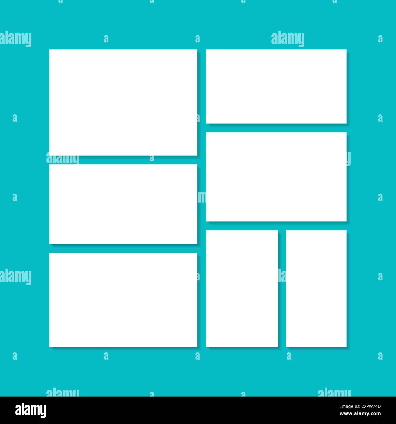 collage photo frames flat design Stock Vector Image & Art - Alamy