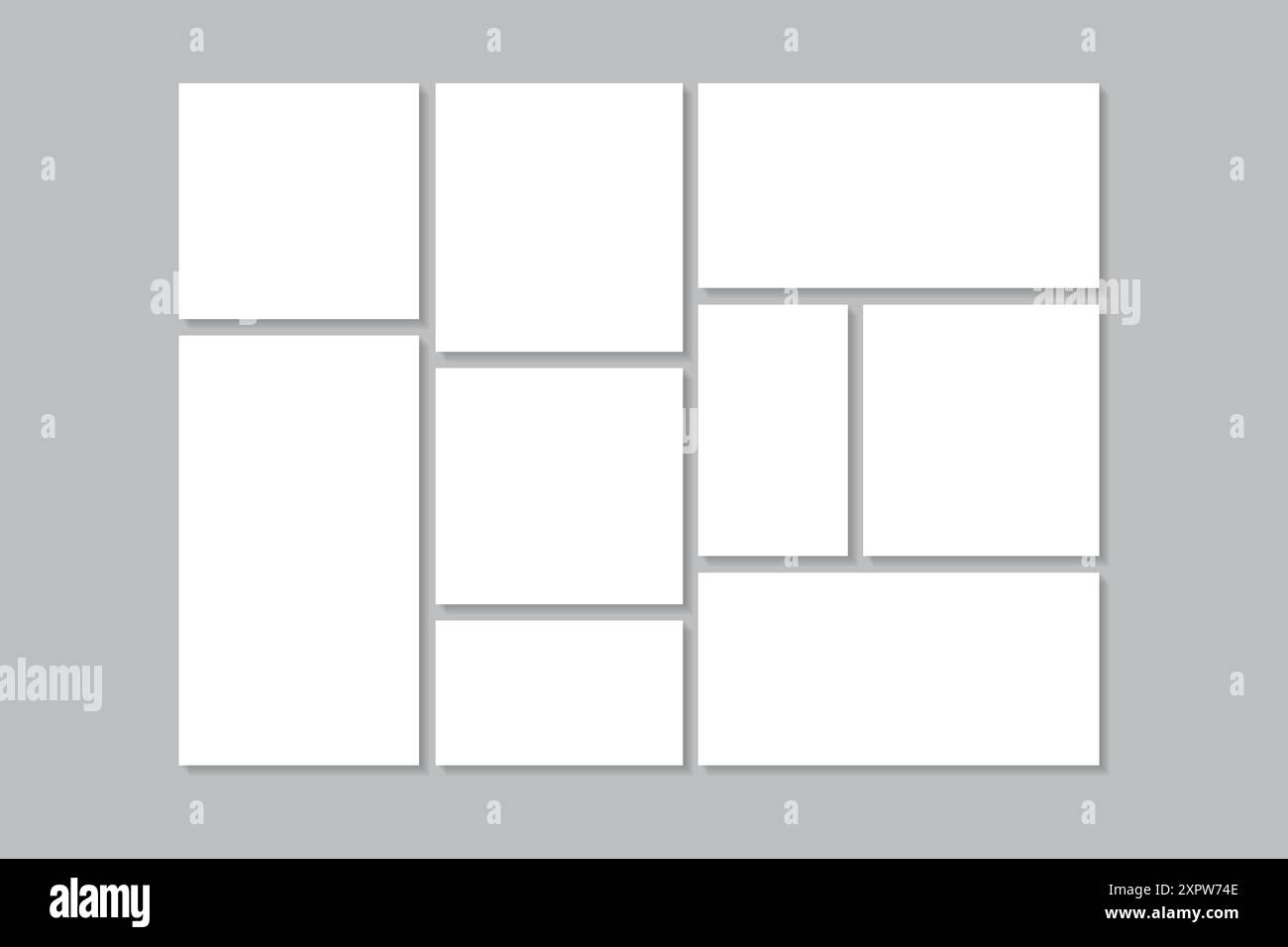 collage photo frames flat design Stock Vector Image & Art - Alamy