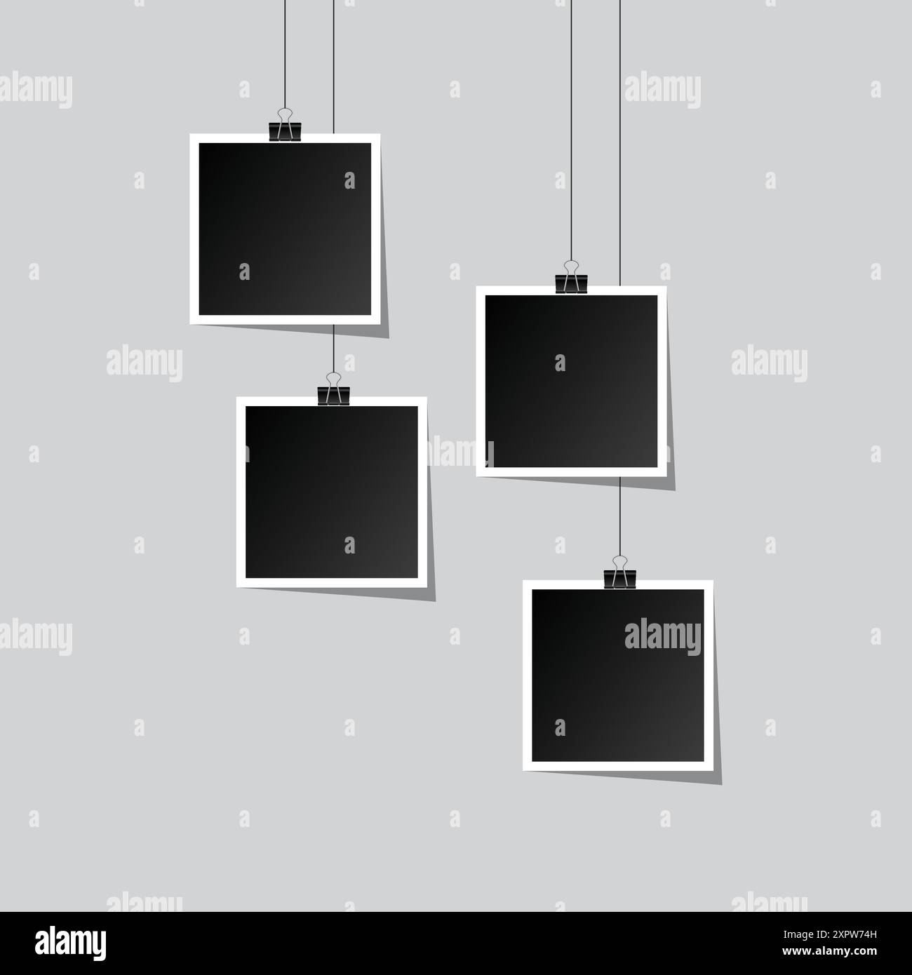 collage photo frames flat design Stock Vector Image & Art - Alamy