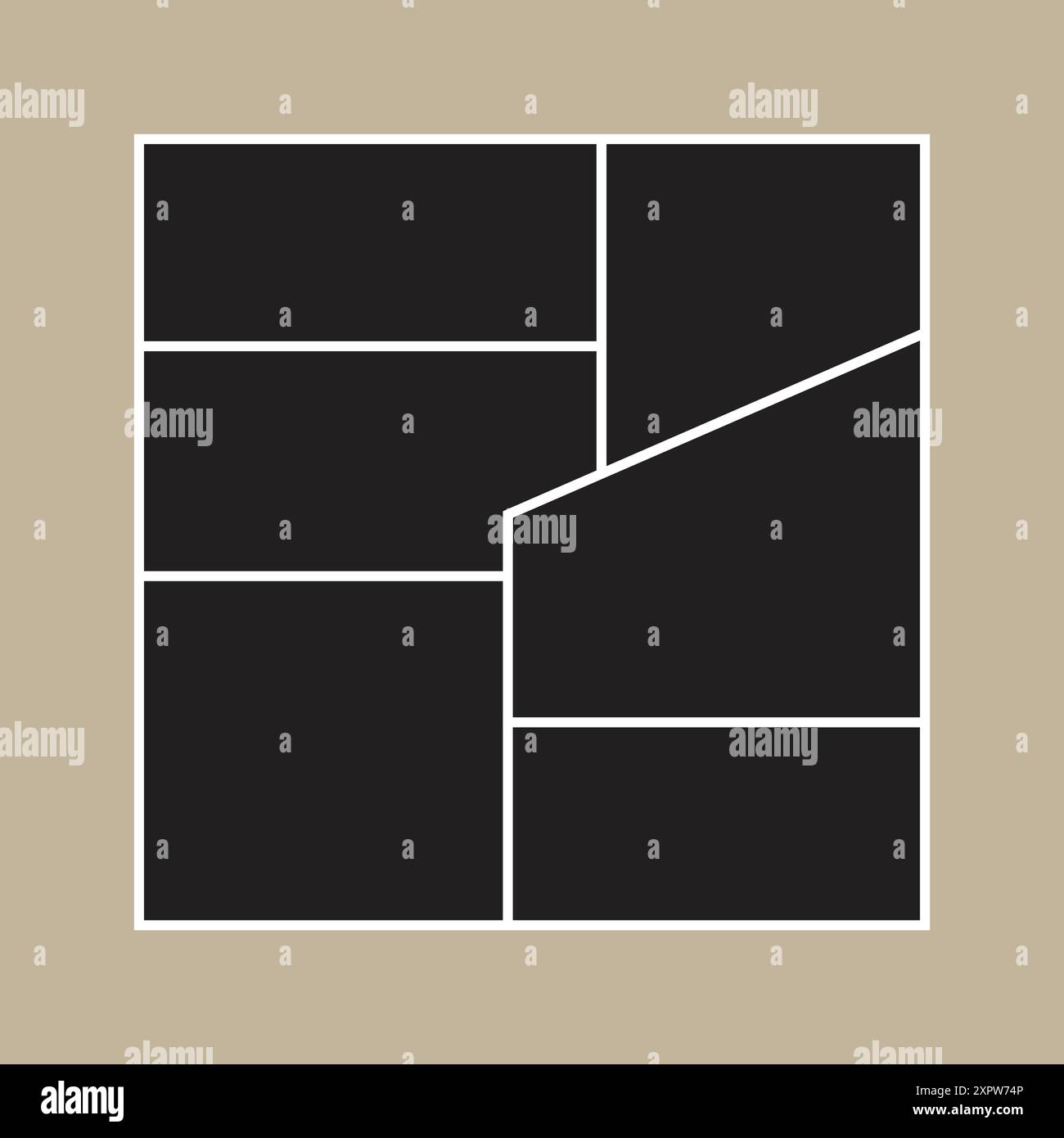 collage photo frames flat design Stock Vector Image & Art - Alamy