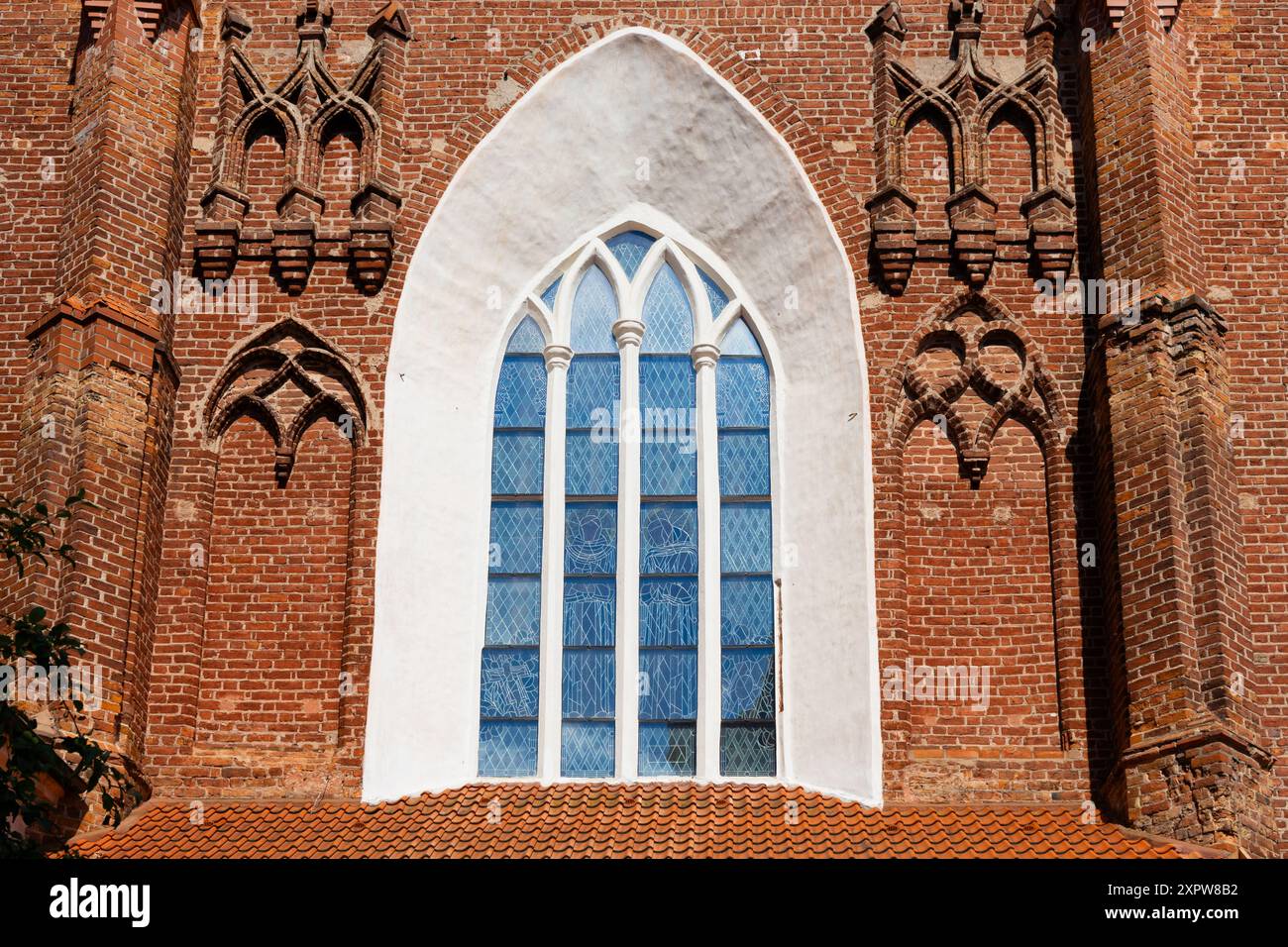 Church of St. Francis and St. Bernard window. Vilnius, Lithuania Stock ...