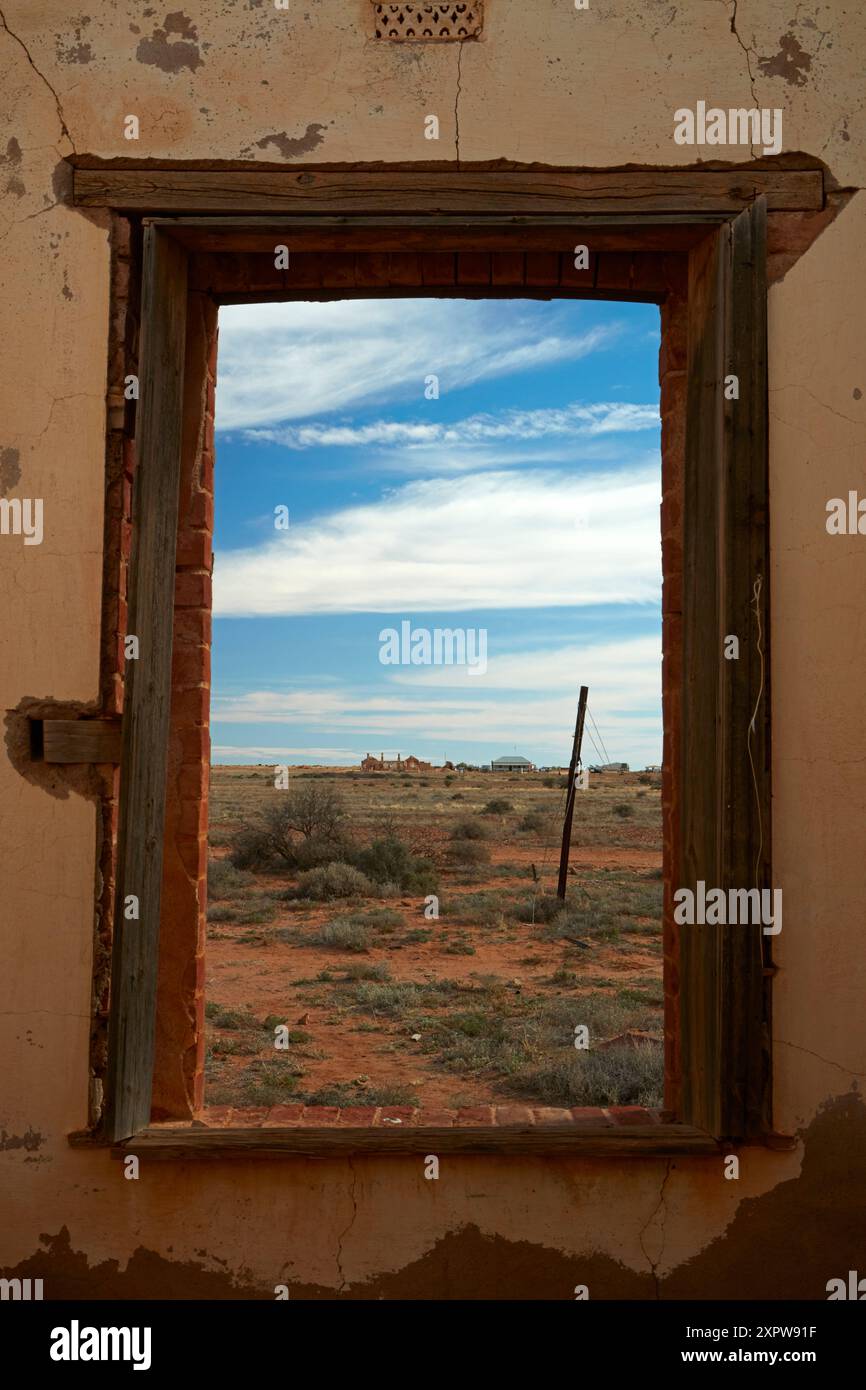 View through window of Guards House, Farina Railway Station, Farina ...