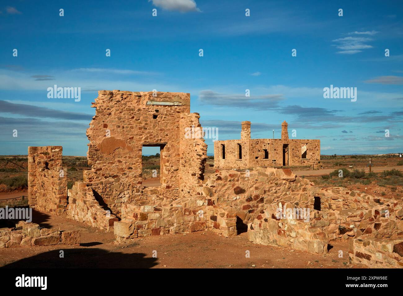 Ruins of Exchange Hotel and Post Office, Farina Ghost Town, outback ...