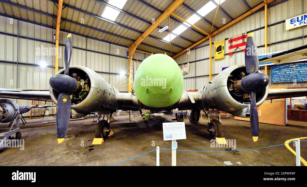 NESLAM aero museum Sunderland static display Avro Anson C 19 designed ...