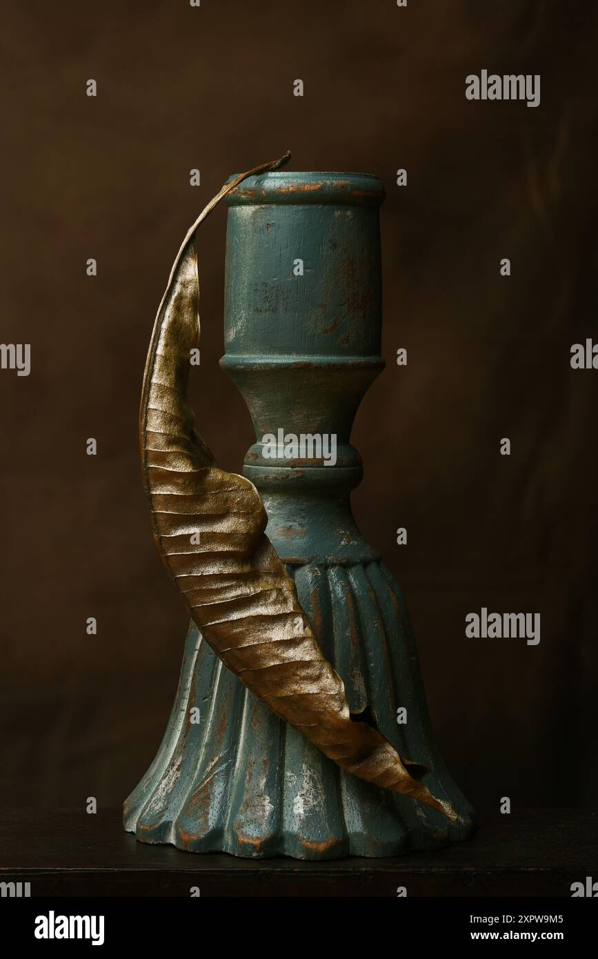 Painted Leaf Still Life Stock Photo - Alamy