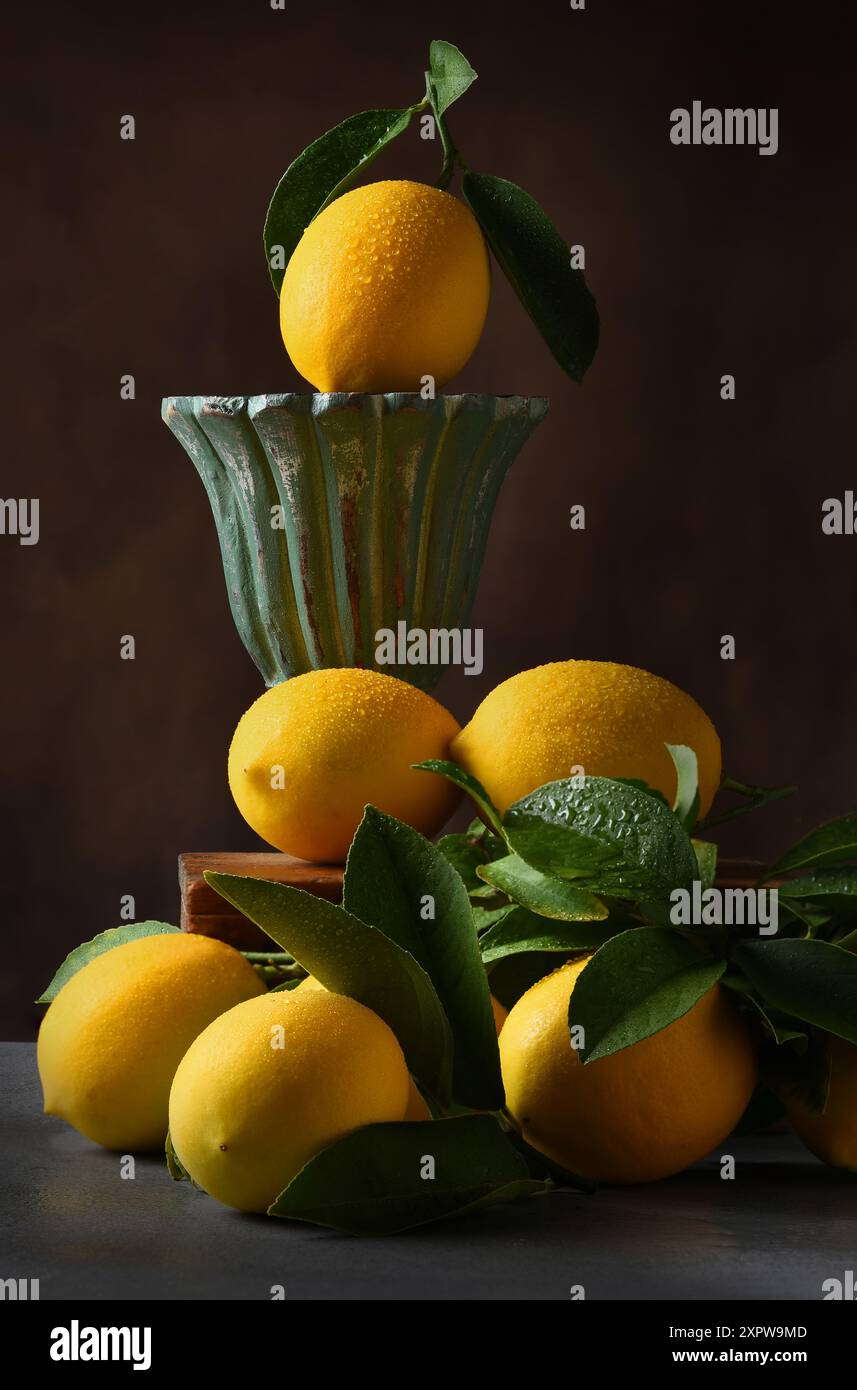Lemon Still Life Stock Photo - Alamy
