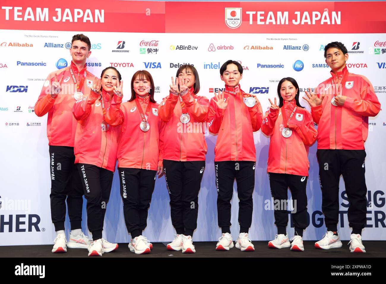 Paris, France. 7th Aug, 2024. (L-R) Takeru Komatsubara, Misato ...
