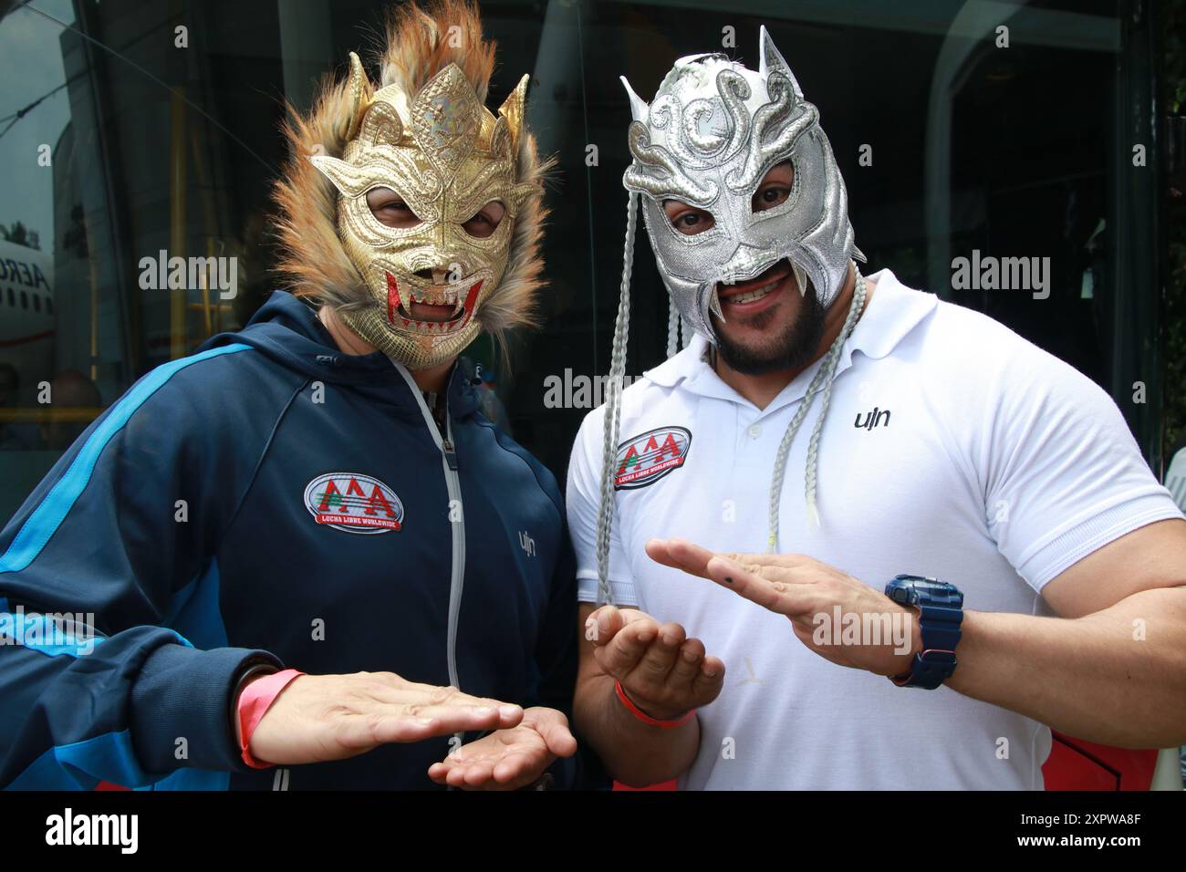 Mexico City, Ciudad de Mexico, Mexico. 7th Aug, 2024. Wrestlers ...