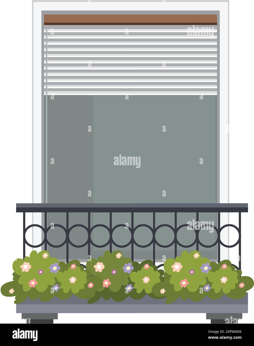 Balcony with a view Cut Out Stock Images & Pictures - Alamy