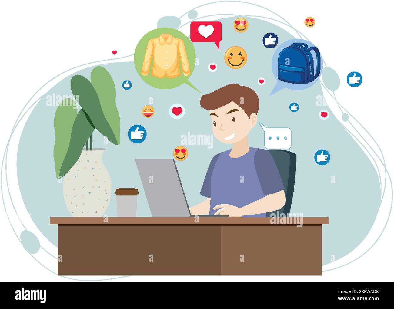 Person browsing the internet Stock Vector Images - Alamy