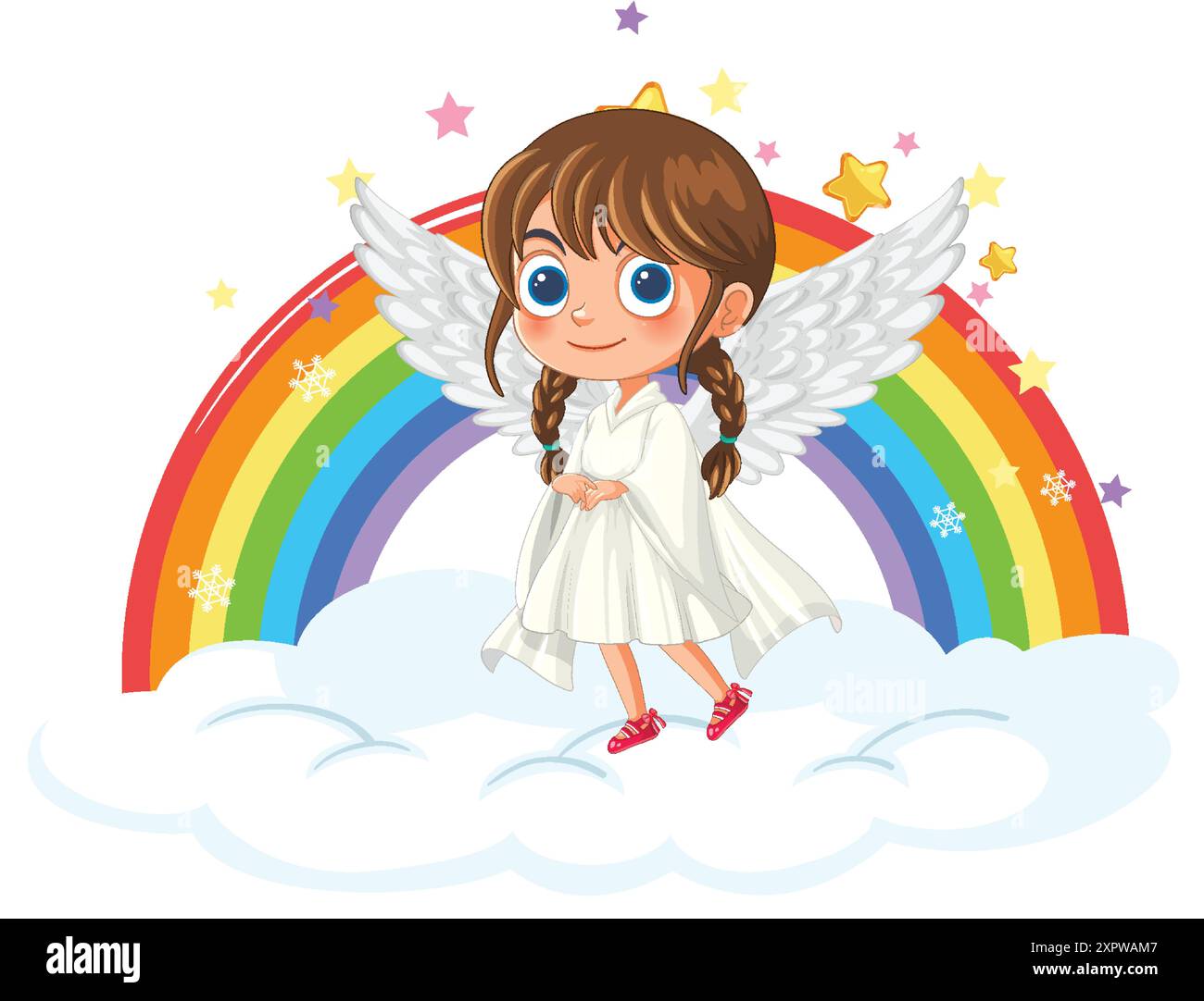 Child girl angel wings magic hi-res stock photography and images - Alamy