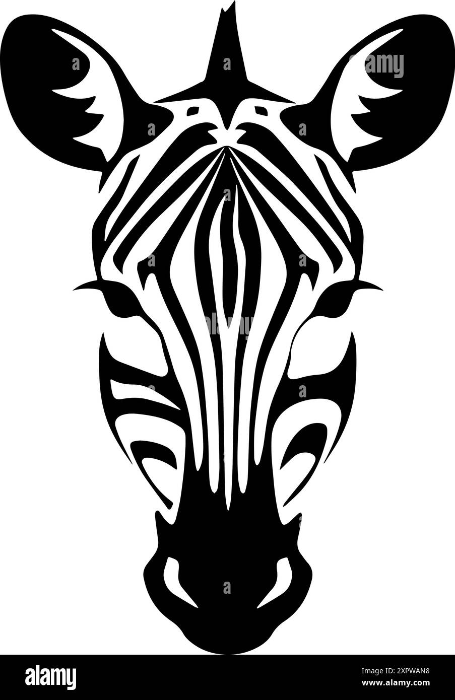 Zebra stripes logo Black and White Stock Photos & Images - Alamy