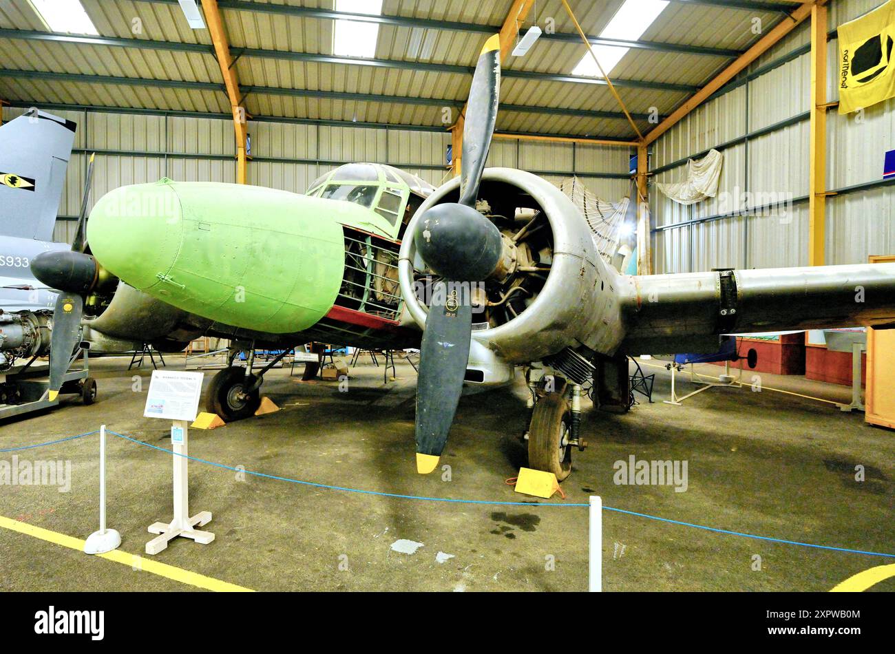 NESLAM aero museum Sunderland static display Avro Anson C 19 designed ...