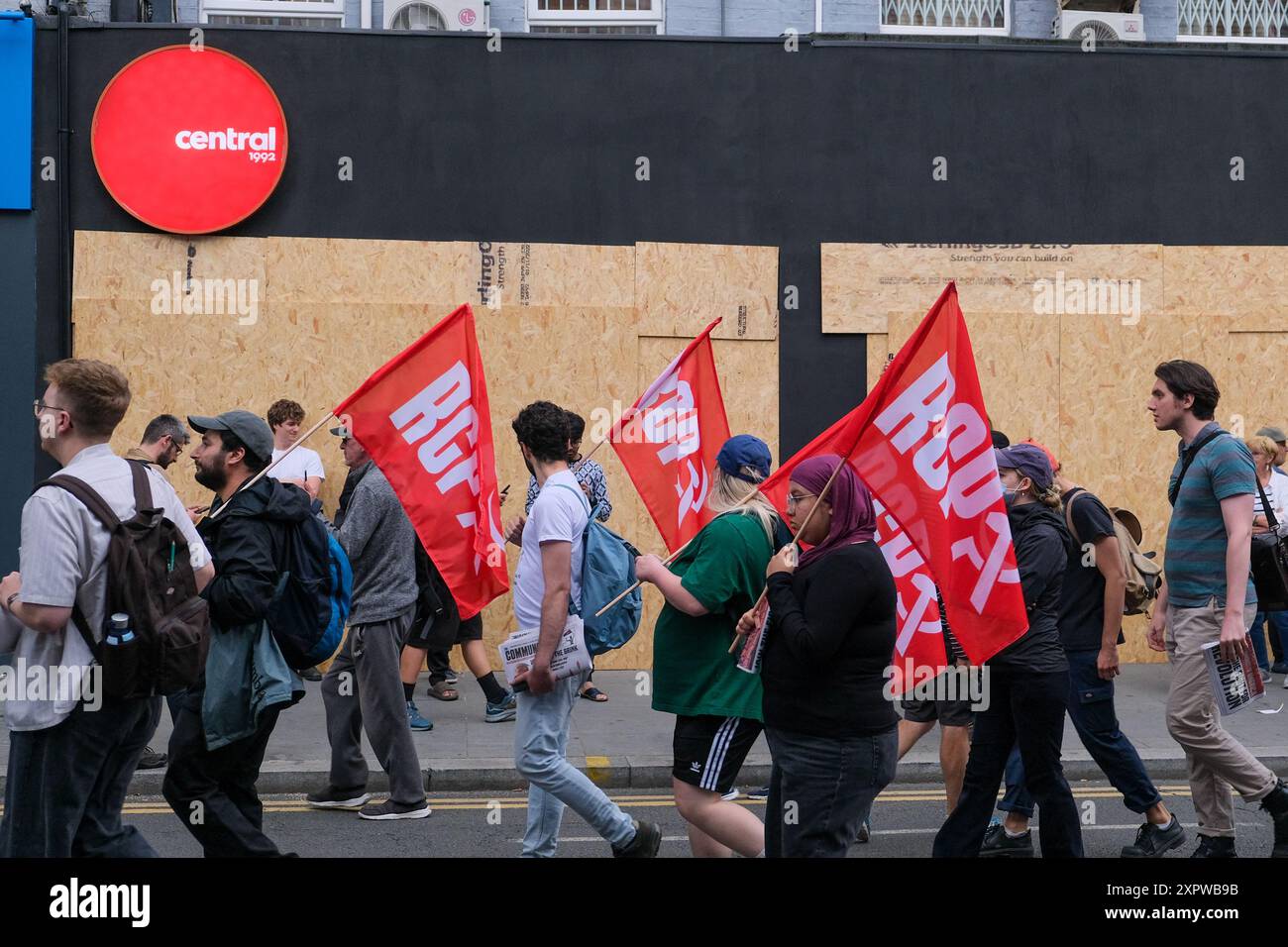 Anti fascist protests 2024 hi-res stock photography and images - Alamy