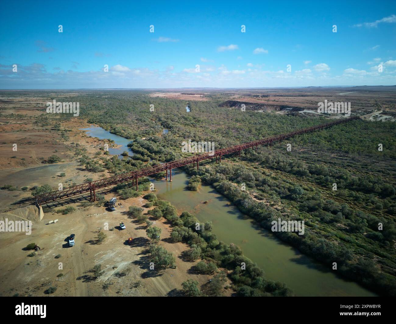 Historic 1889 Algebuckina Railway Bridge (old Ghan Line) Oodnadatta ...