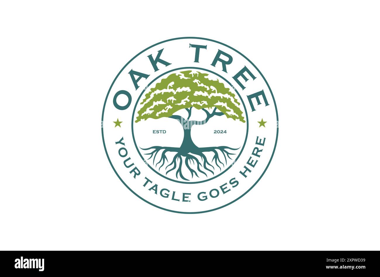 Edge oak forest Stock Vector Images - Alamy