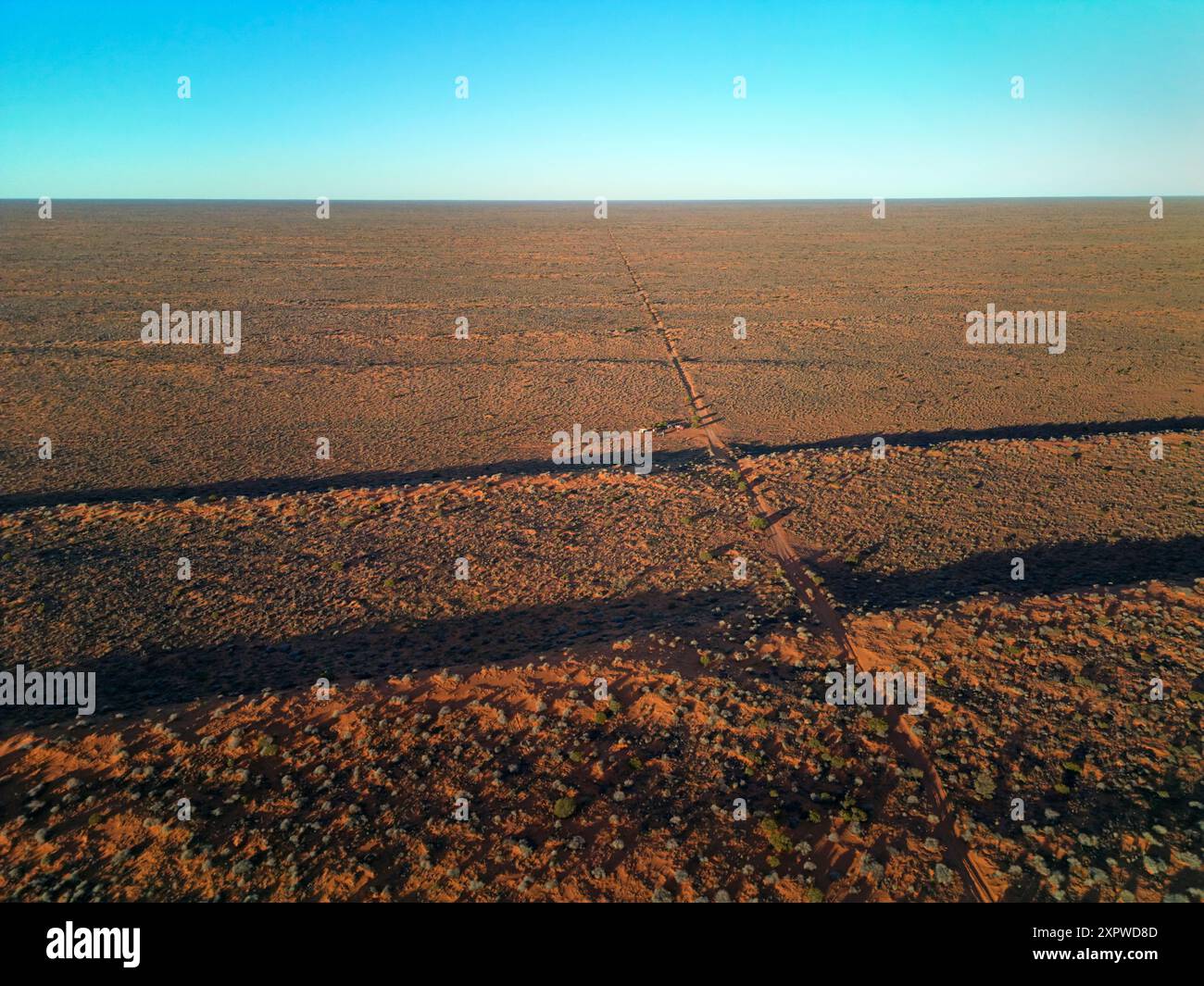 The French Line, crossing parallel dunes, Simpson Desert, outback South ...