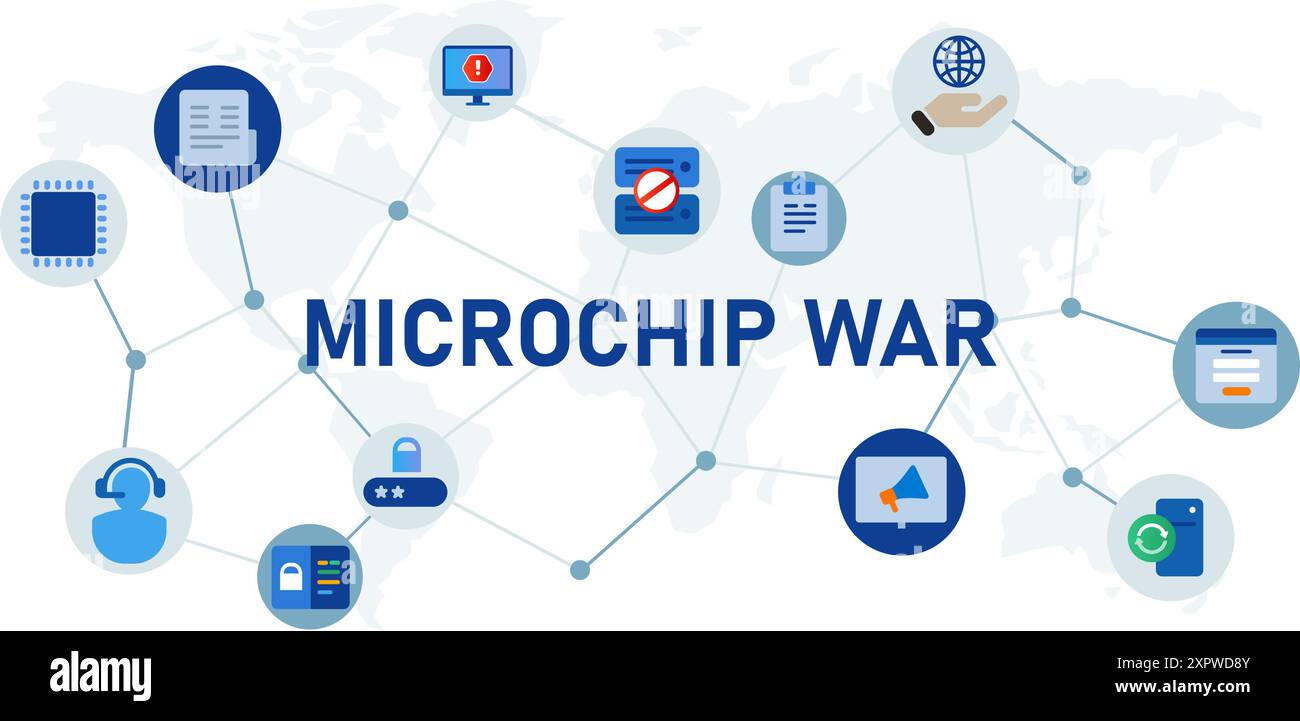 microchip war computer future modern technology processor device media ...