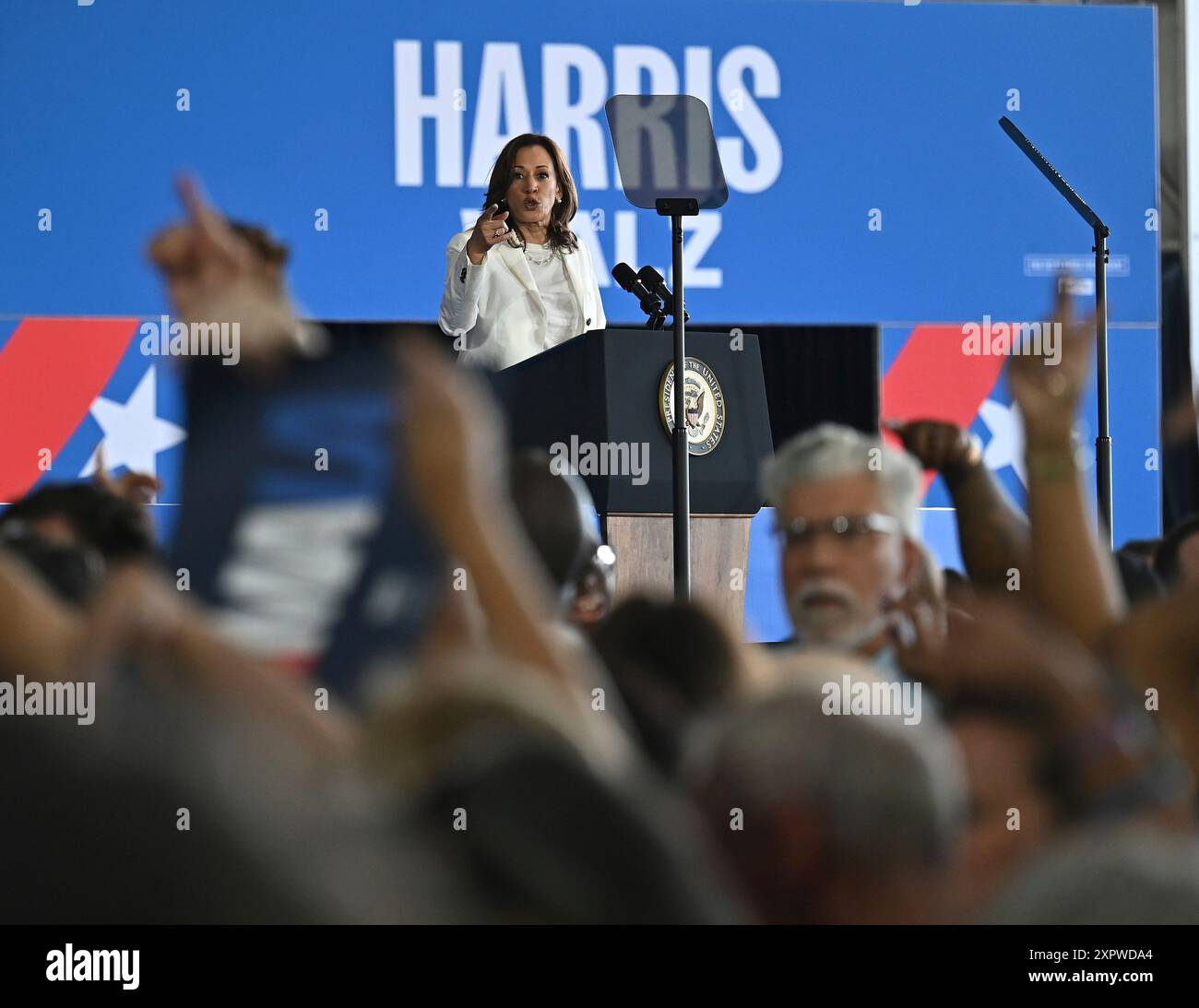 August 7, 2024, Detroit, Michigan, U.S: Vice President KAMALA HARRIS ...