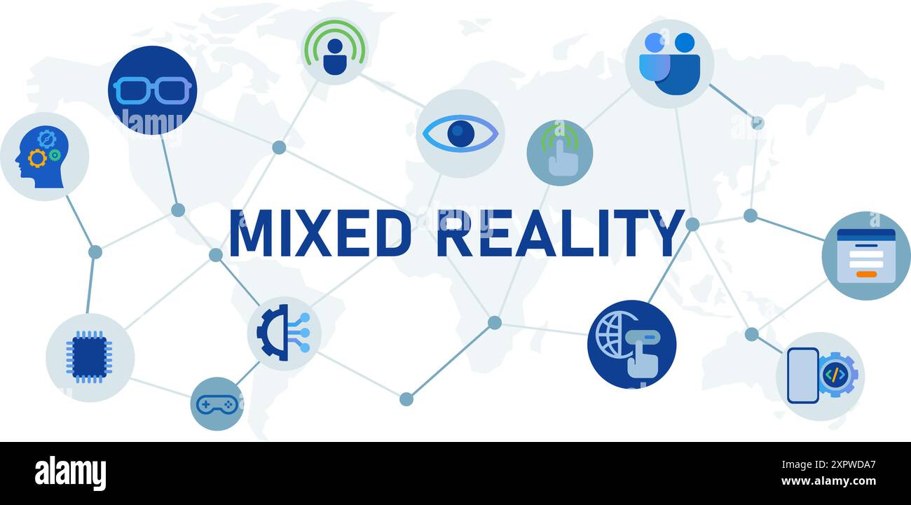Mixed reality icons Stock Vector Images - Alamy
